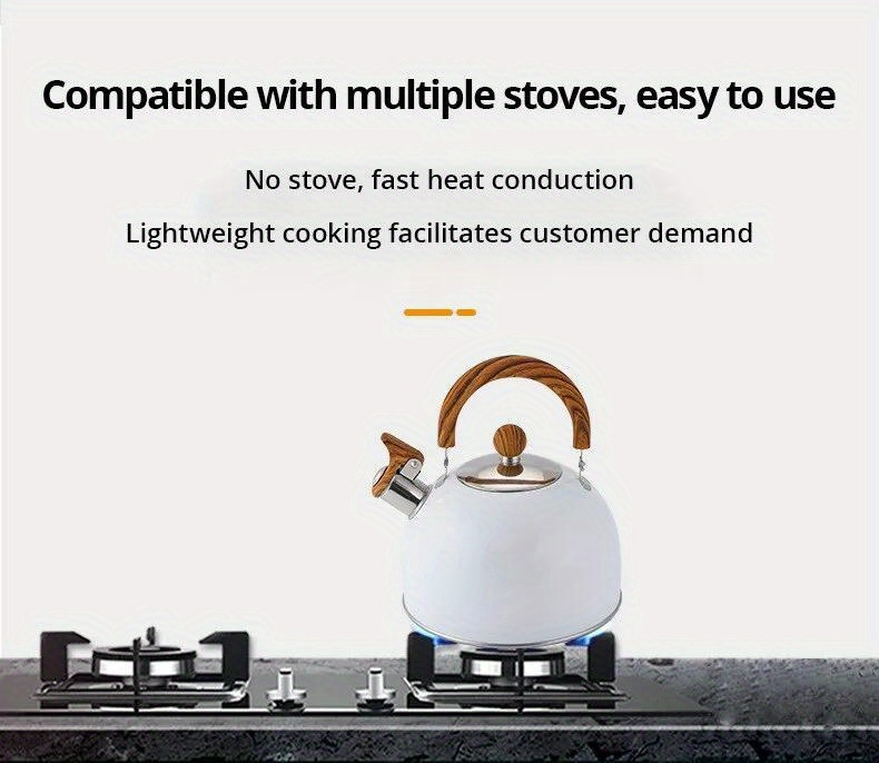 2.5 Liter Stainless Steel Whistle Kettle Thickened Kettle - Temu