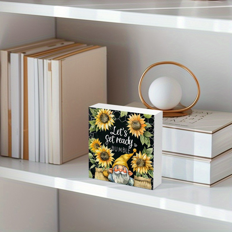 Charming Sunflower & Black Stone Pvc Decor - Perfect For Living Room ...