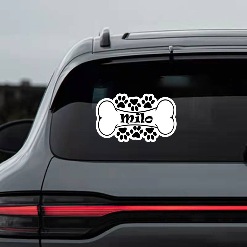 Dog Bone Car Stickers Laptop Water Bottle Car Truck Van Suv - Temu
