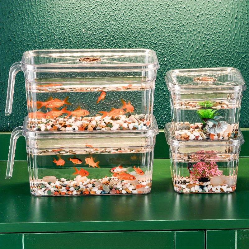 Stackable Mini Aquarium Lid Transparent Pvc Turtle - Temu United