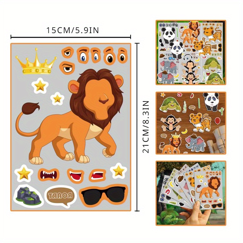 12 бр Направи си сам анимационни стикери с анимационни Temu Bulgaria