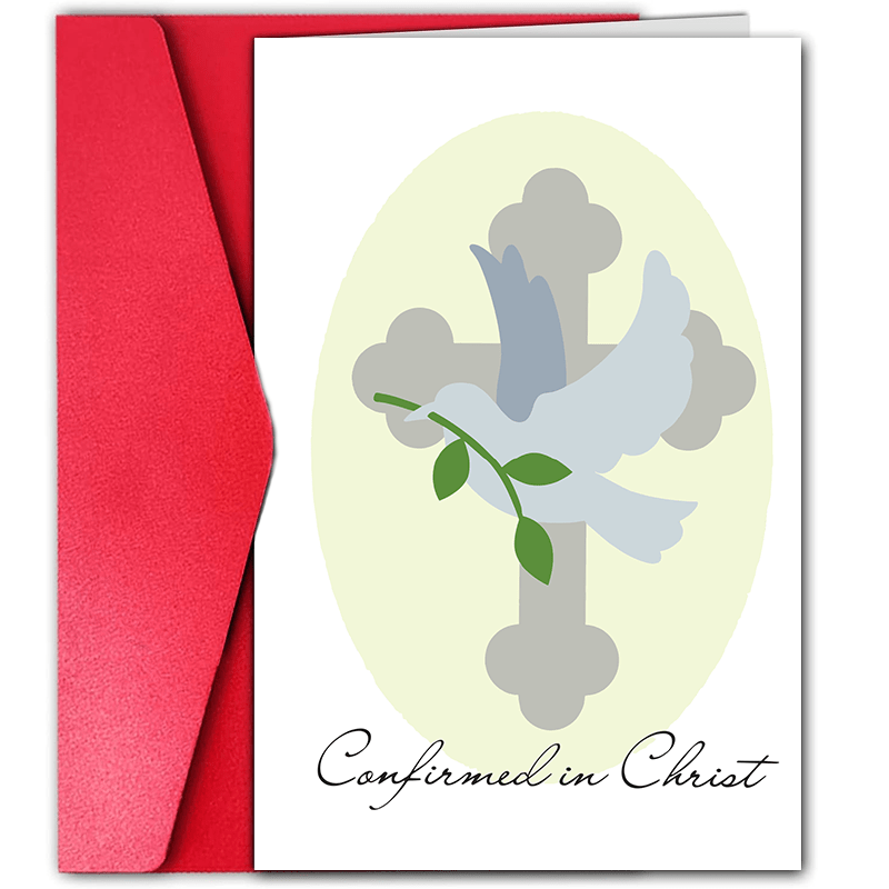 Printable Confirmation Greeting Card
