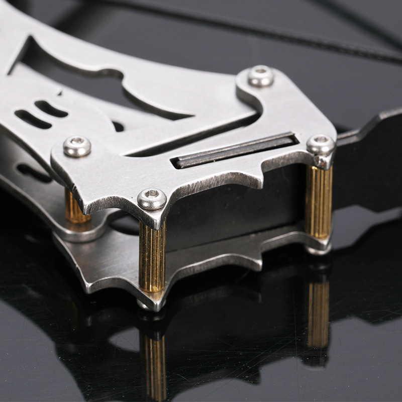 Stainless Steel Mini Compound Bow Set Micro Archery Bow Kit With Arrows ...