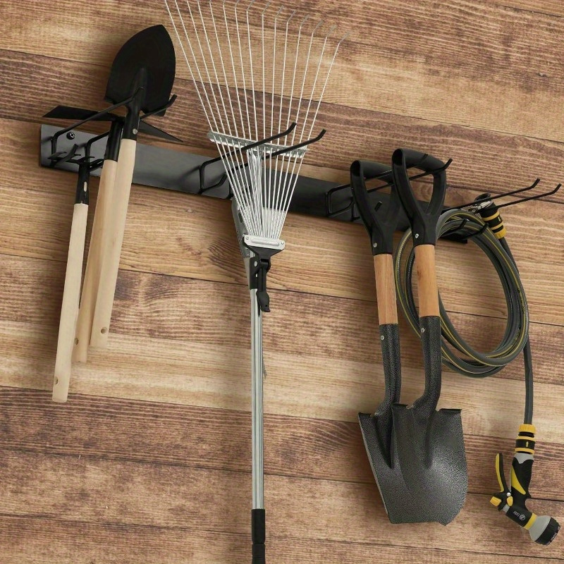 heavy duty metal garden tool organizer wall mounted storage Temu United Kingdom