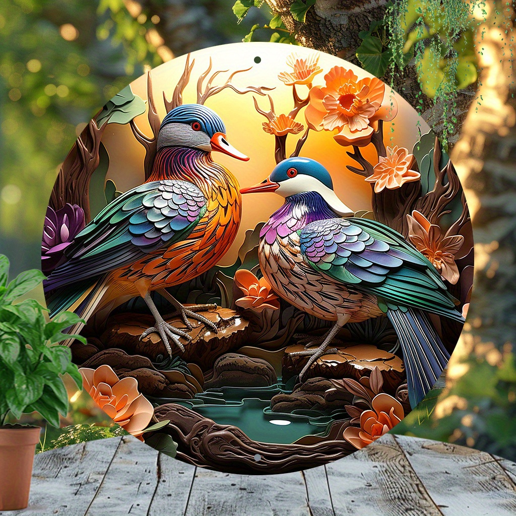 Duck Themed Decorative Sign Artificial Painting Sign - Temu