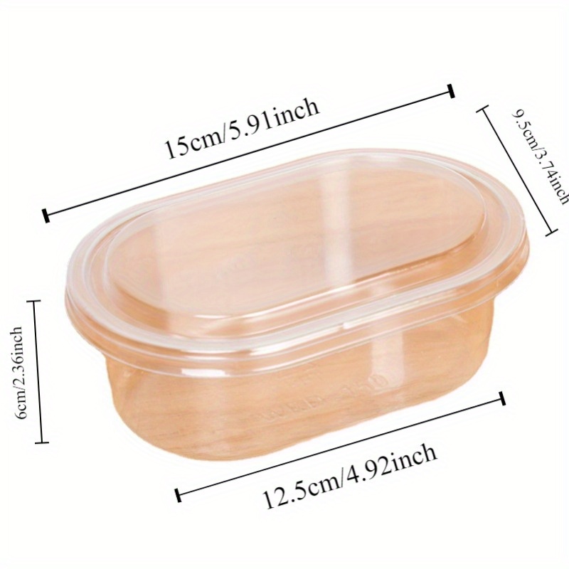 50-pack Disposable Pet Plastic Fruit & Dessert Packaging Boxes ...