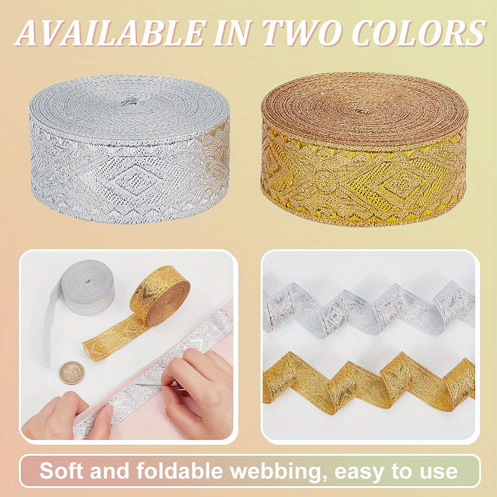 Diy Polyester Jacquard Ribbon Kit Crafting Sewing - Temu
