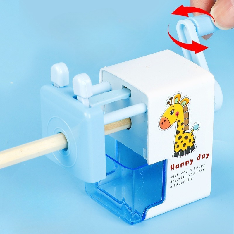 1pc Cartoon Pencil Sharpener Hand Cranked Automatic Lead In Pencil ...