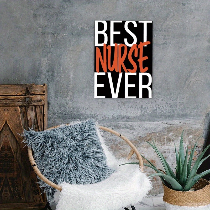 1pc, Nurse Appreciation Wall Art Decorative Sign, Inspirational Quote ...