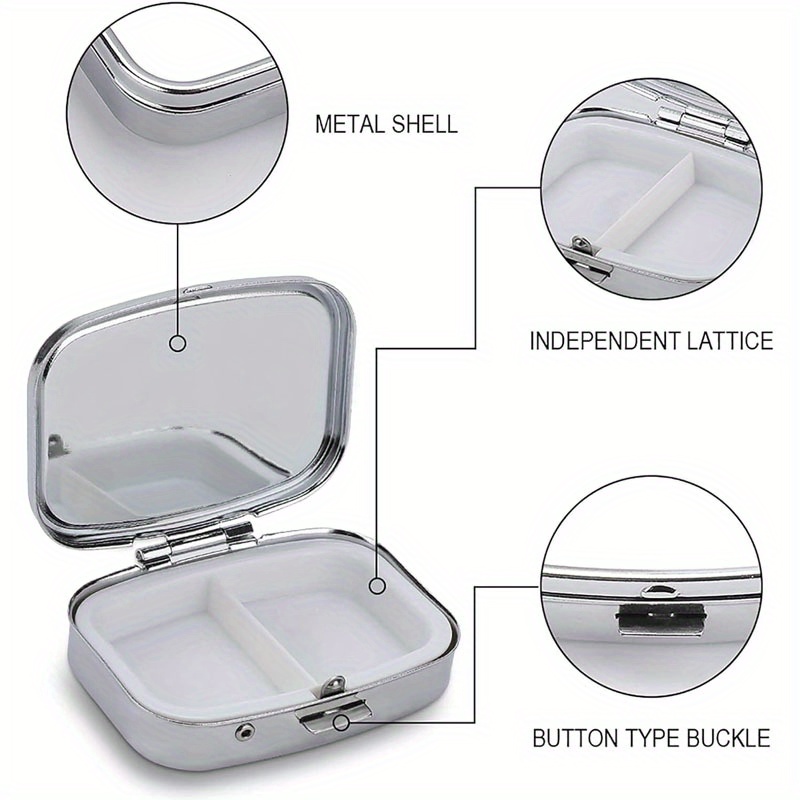 Cat Medicine Box Portable 2 Compartments Medicine Box Pocket - Temu