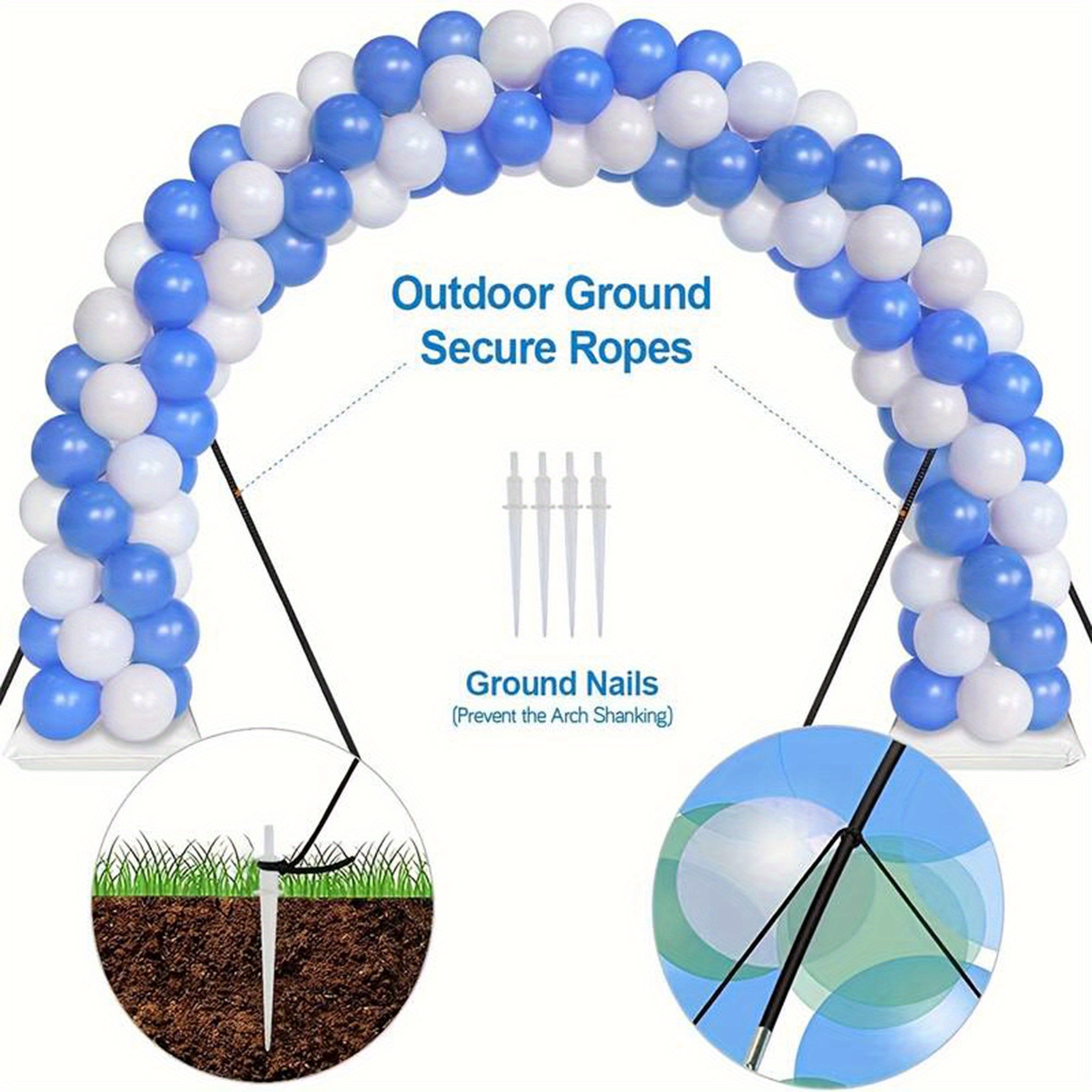 Adjustable Large Balloon Arch Kit - 10ft Wide & 9ft Tall, Perfect For ...