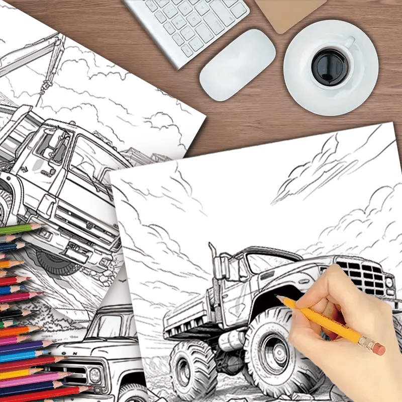 izdanje Bojanka sa klasičnim automobilima za odrasle - Temu Serbia