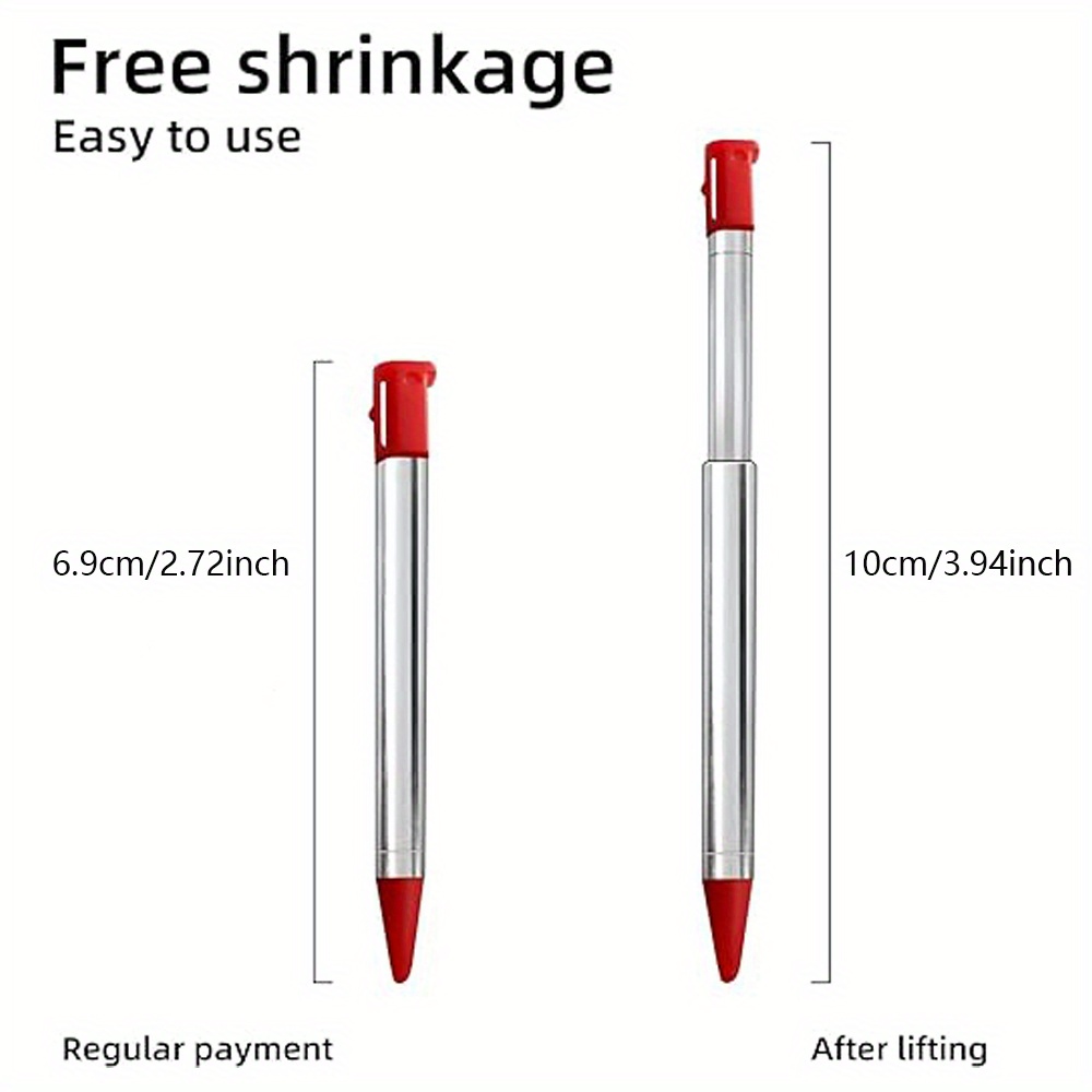 3ds & 2ds Metal Pen Accessory Kit - Stainless Steel Stylus With 3 ...