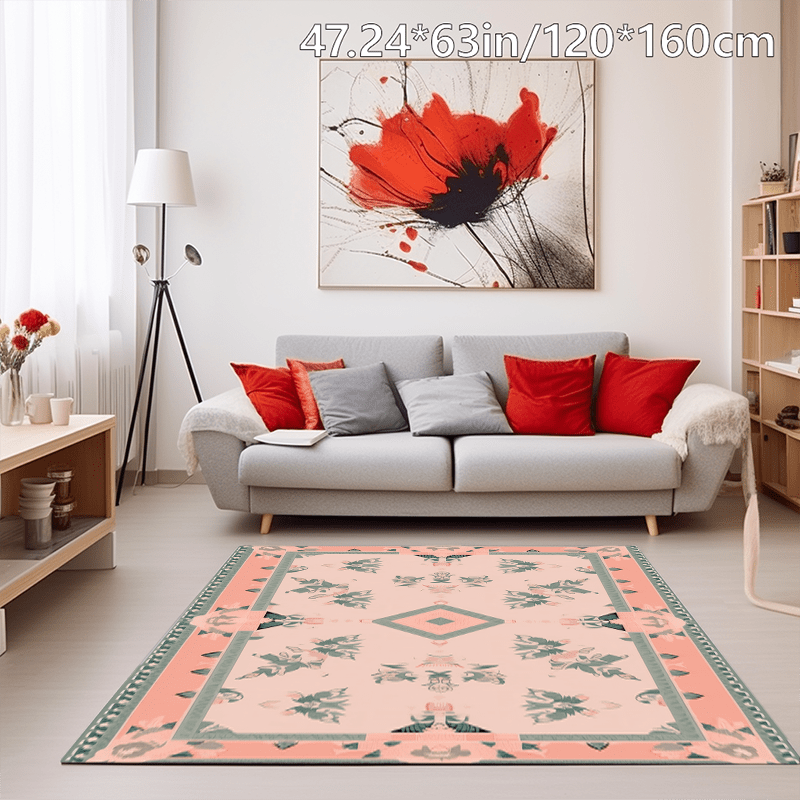 Modern Abstract Pattern Carpet Area Rug Soft Carpet Machine - Temu