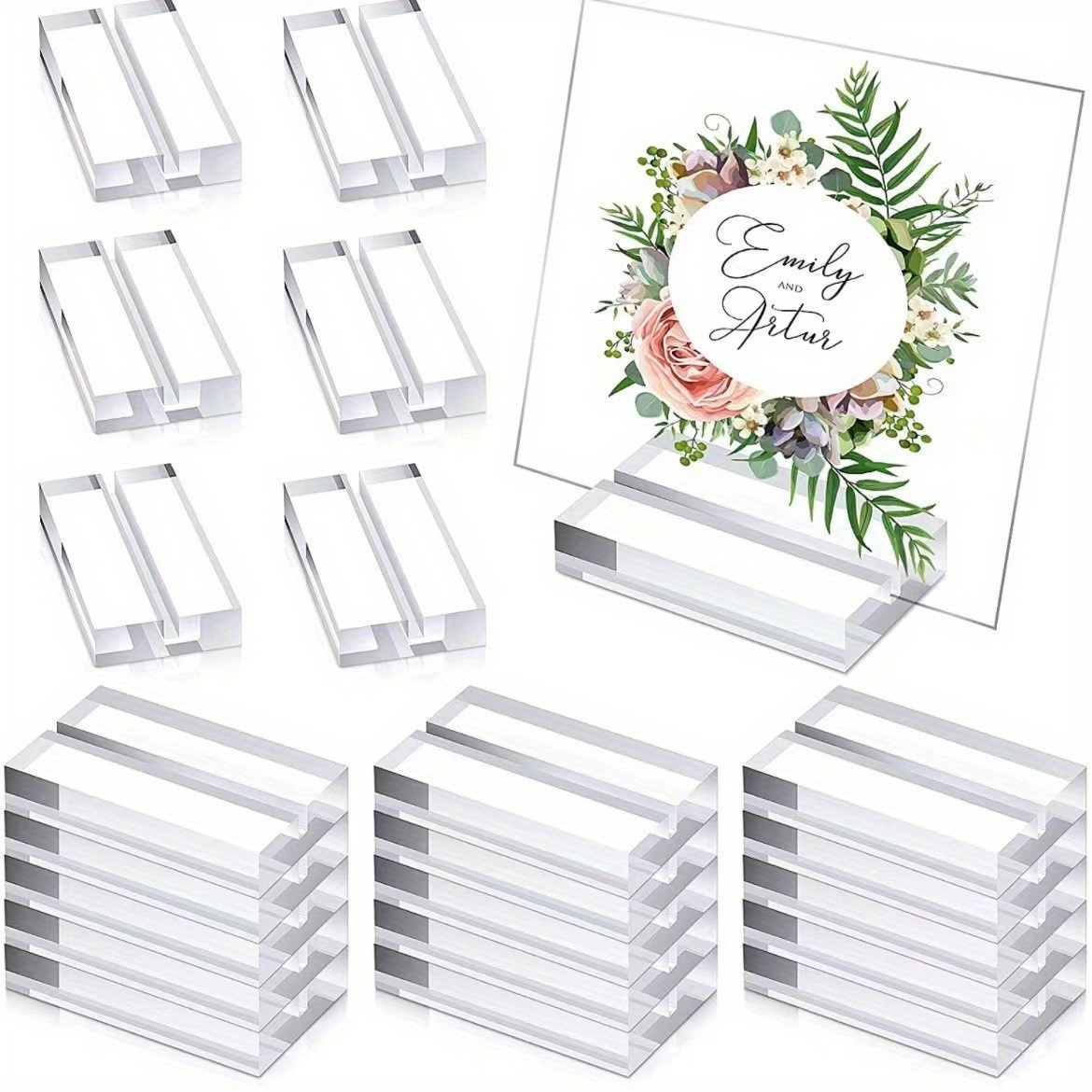 acrylic transparent elegant table number Temu Ireland