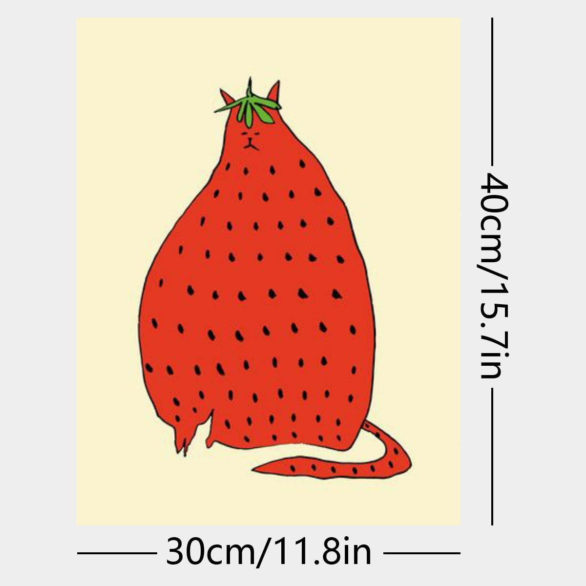 لوحة فنية لطباعة قماشية لقطة فراولة بأبعاد 30x40 سم، مصنوعة - Temu Kuwait