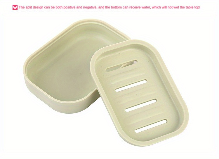 Easy clean Oval Soap Dish Hypoallergenic Self draining - Temu