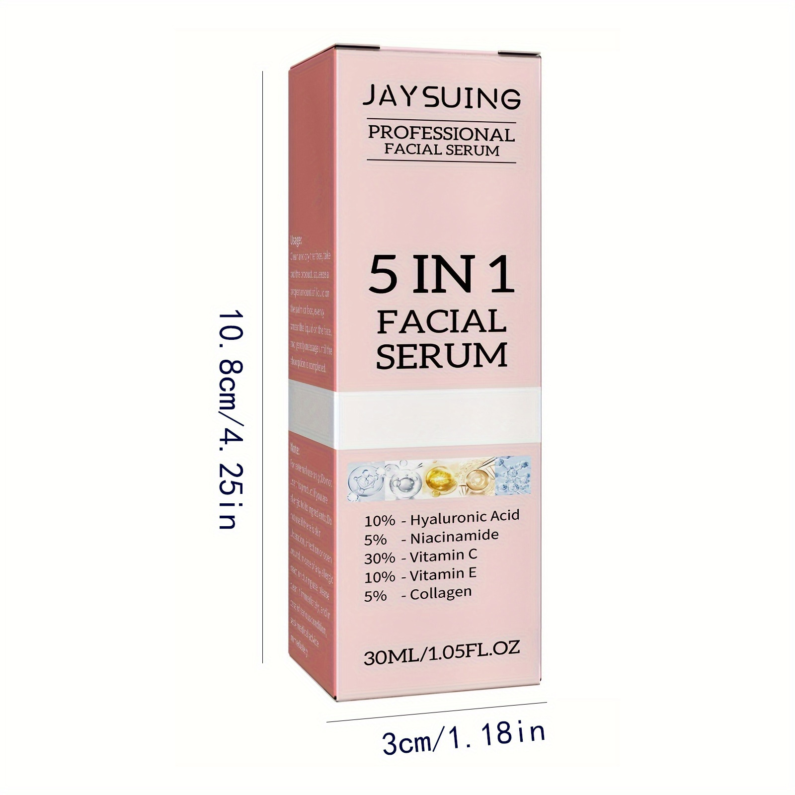 Jaysuing Suero Facial Profesional 5 En 1 Ácido Hialurónico - Temu Spain