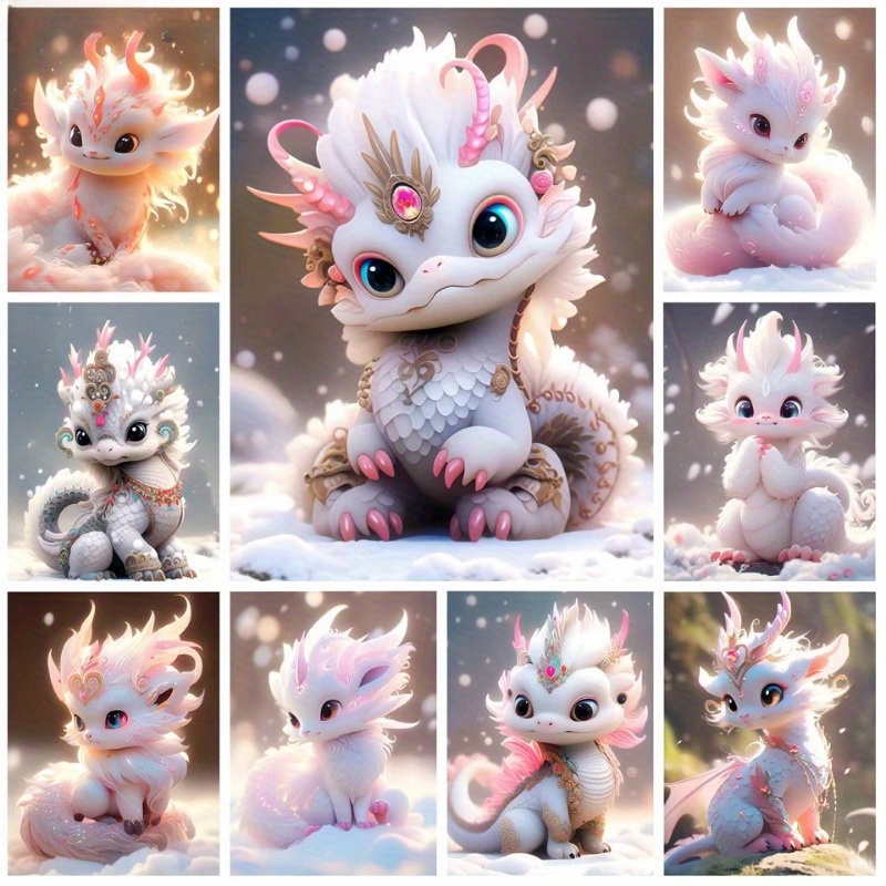 Acrylic Dragon Baby Decor Art Cartoon - Temu