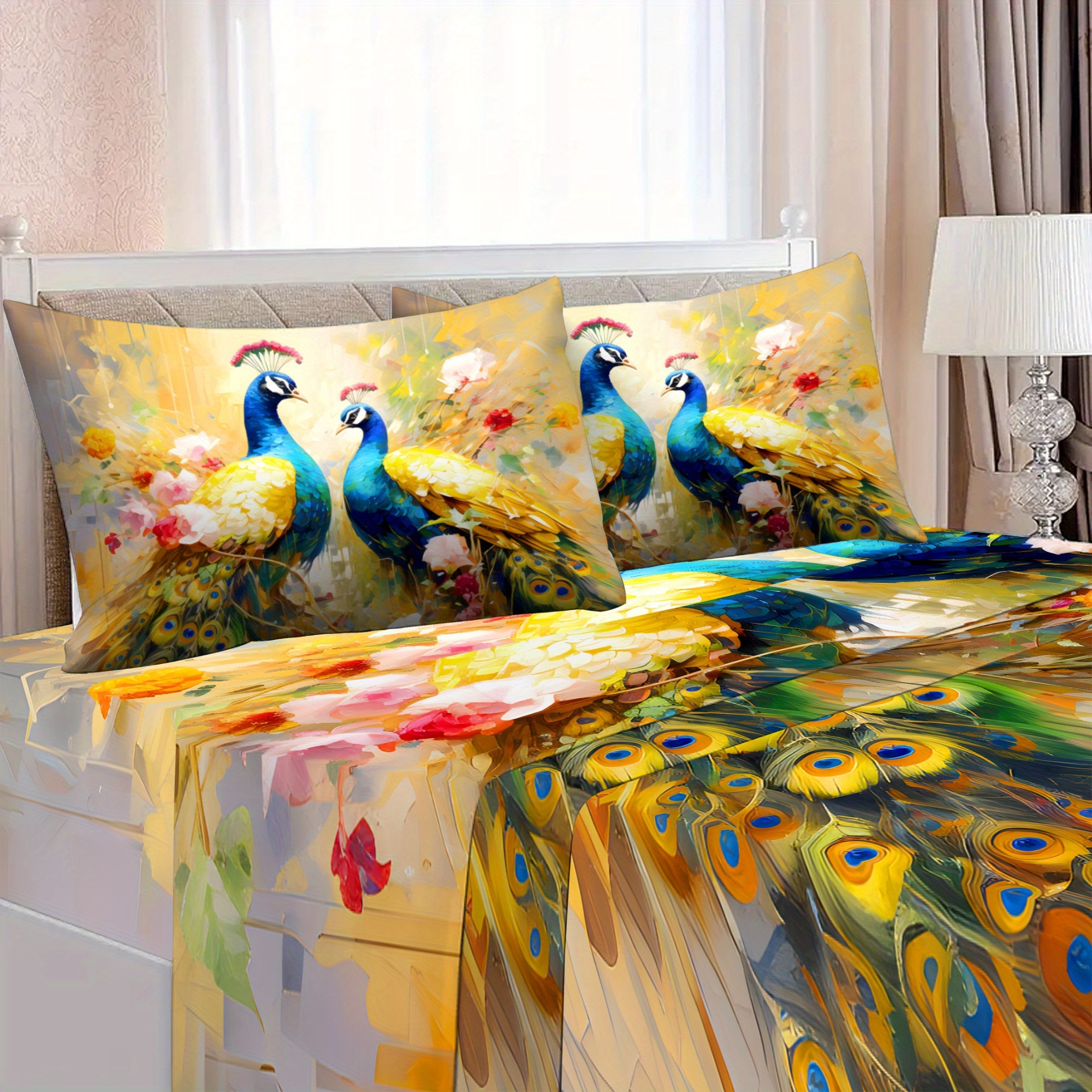 Luxury 3d Animal Print Bedding Set Comfortable Breathable - Temu