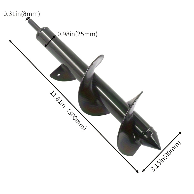Garden Spiral Auger Drill Bit Planting Hex Drive Solid Steel - Temu