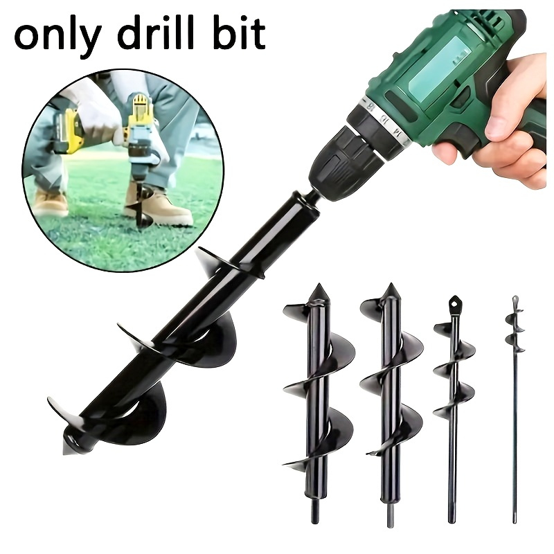 Garden Spiral Auger Drill Bit Planting Hex Drive Solid Steel - Temu