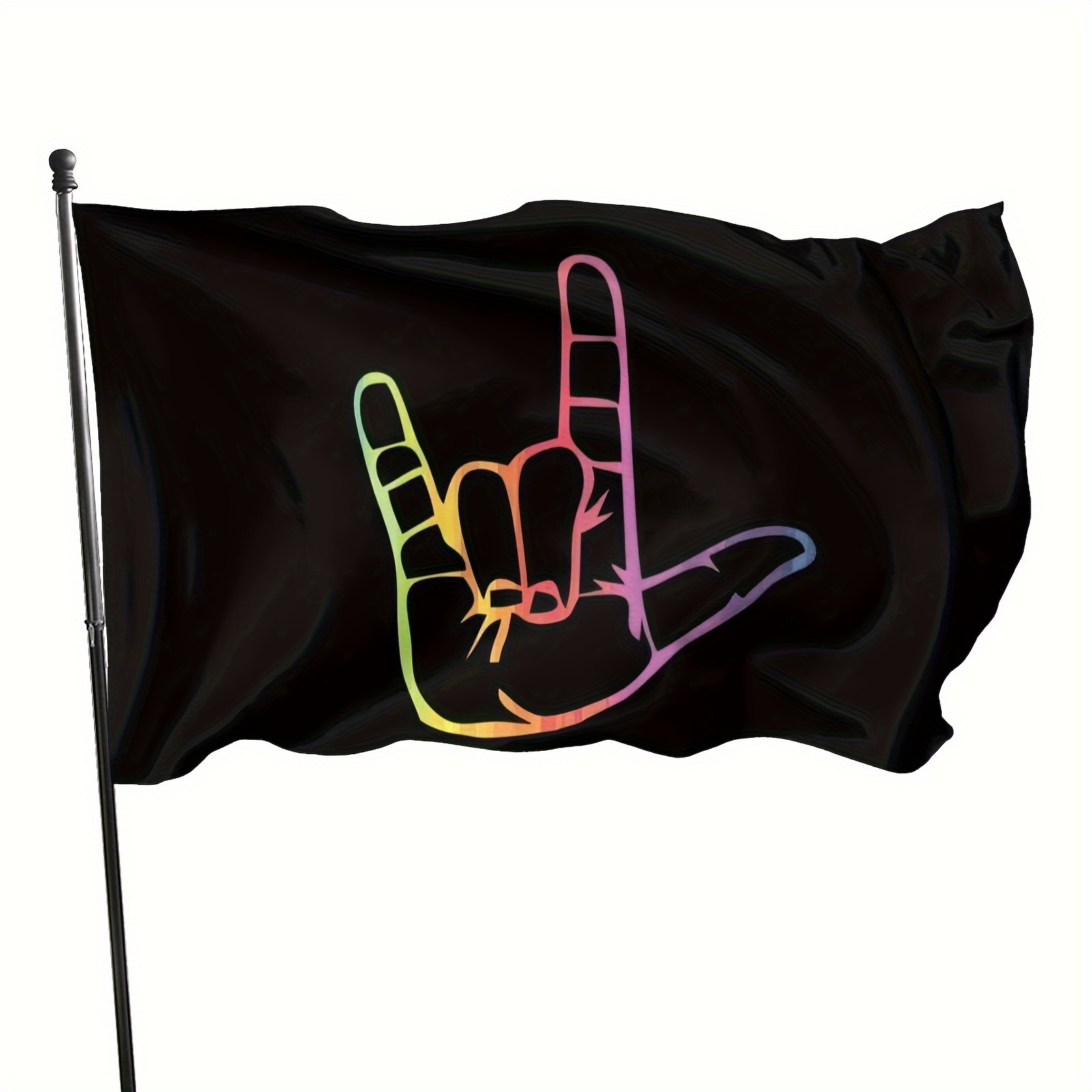 Ily Hand Flag