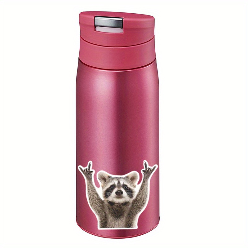 Rocking Raccoon Sticker Funny Raccoon Cute Car Decal Decal - Temu