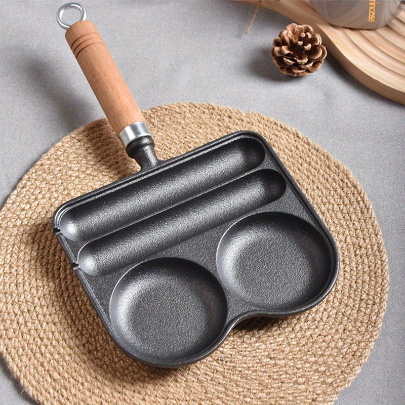 Cast Iron Griddle Pan Sausage Eggs Uncoated Multi section - Temu United ...