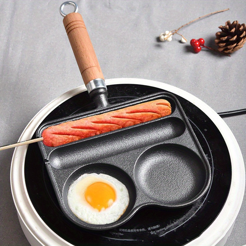 Cast Iron Griddle Pan Sausage Eggs Uncoated Multi section - Temu United ...