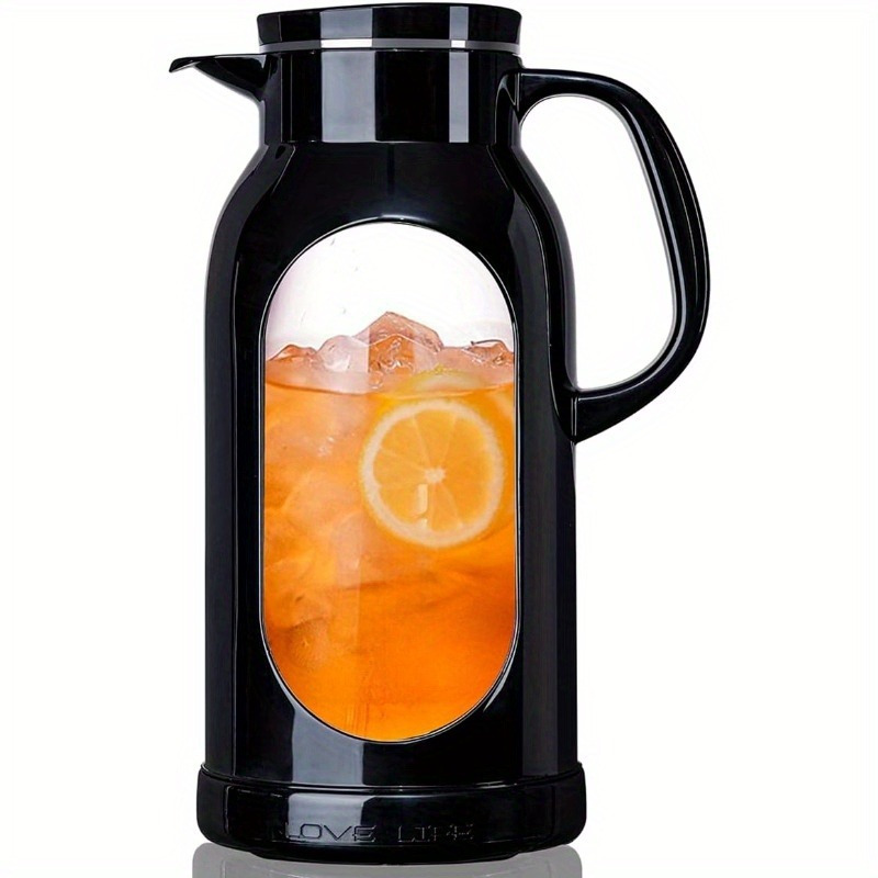 2 Liter Glass Pitcher Shatterproof Shell Heat Resistant - Temu