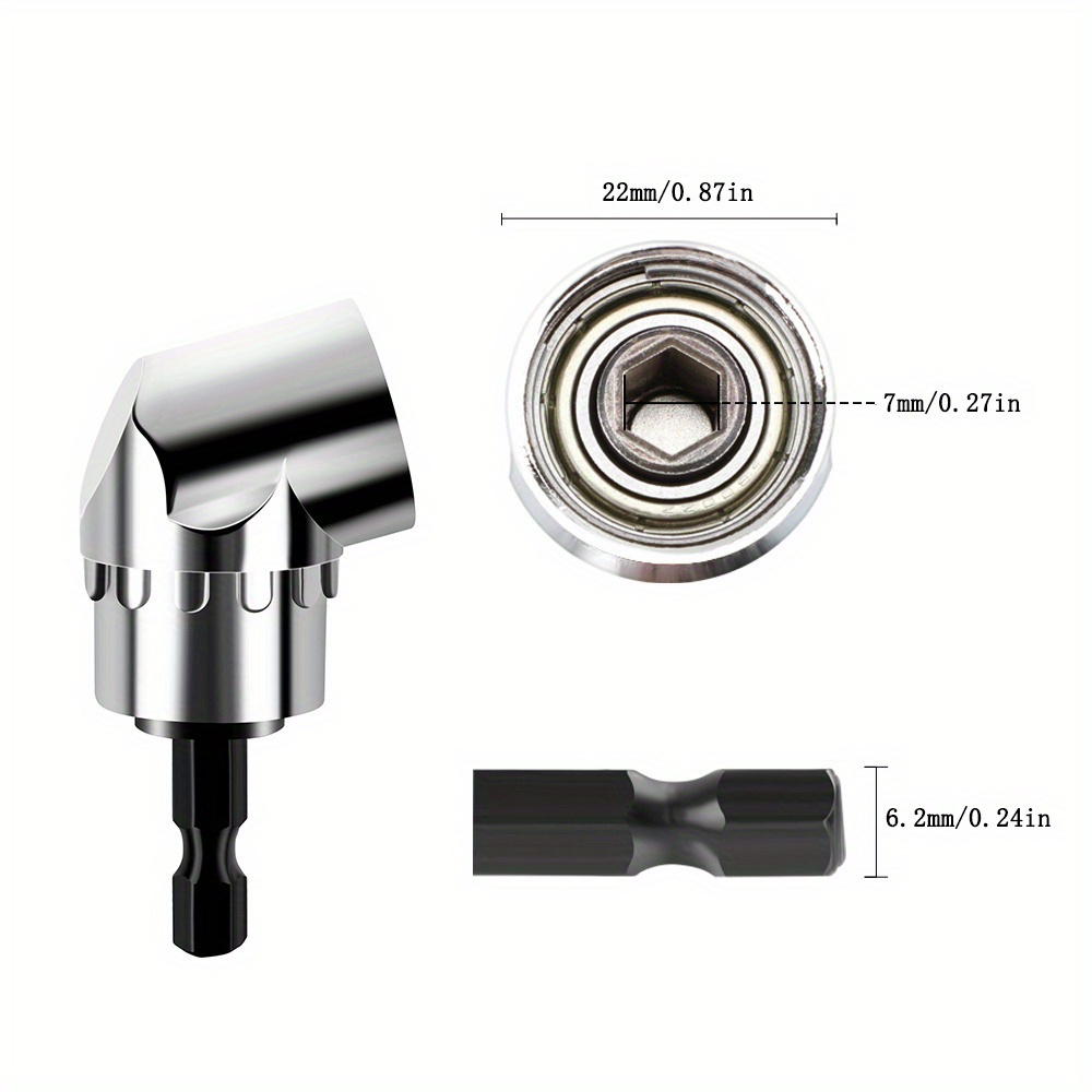 105 Degree Angle Nozzle Bits Electric Screwdriver Adapter - Temu