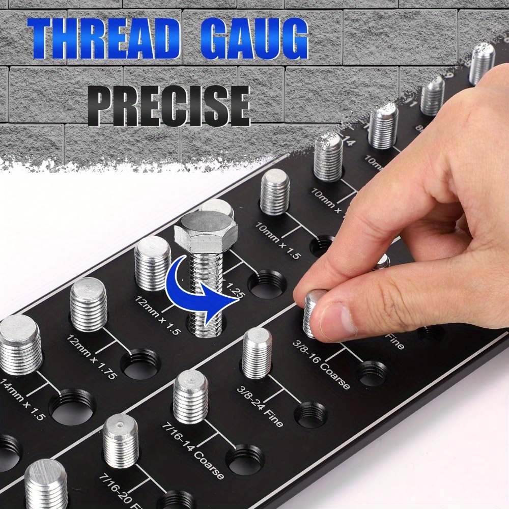 Nut Bolt Thread Checker Set Metal Aluminum Bolt Nut - Temu Czech Republic