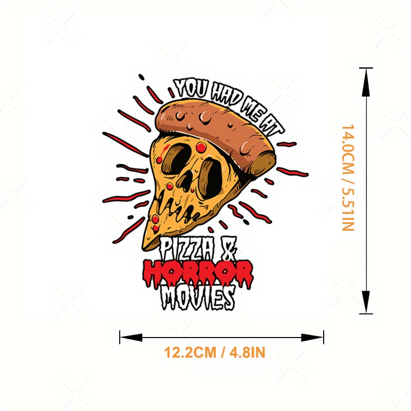 " Night" Pizza Horror Movies Enthusiast? Decorate Gear - Temu