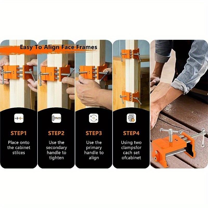 Cabinet Alignment Clamps 4 Pack 4-Pack Cabinet Face Frame Clamps With ...