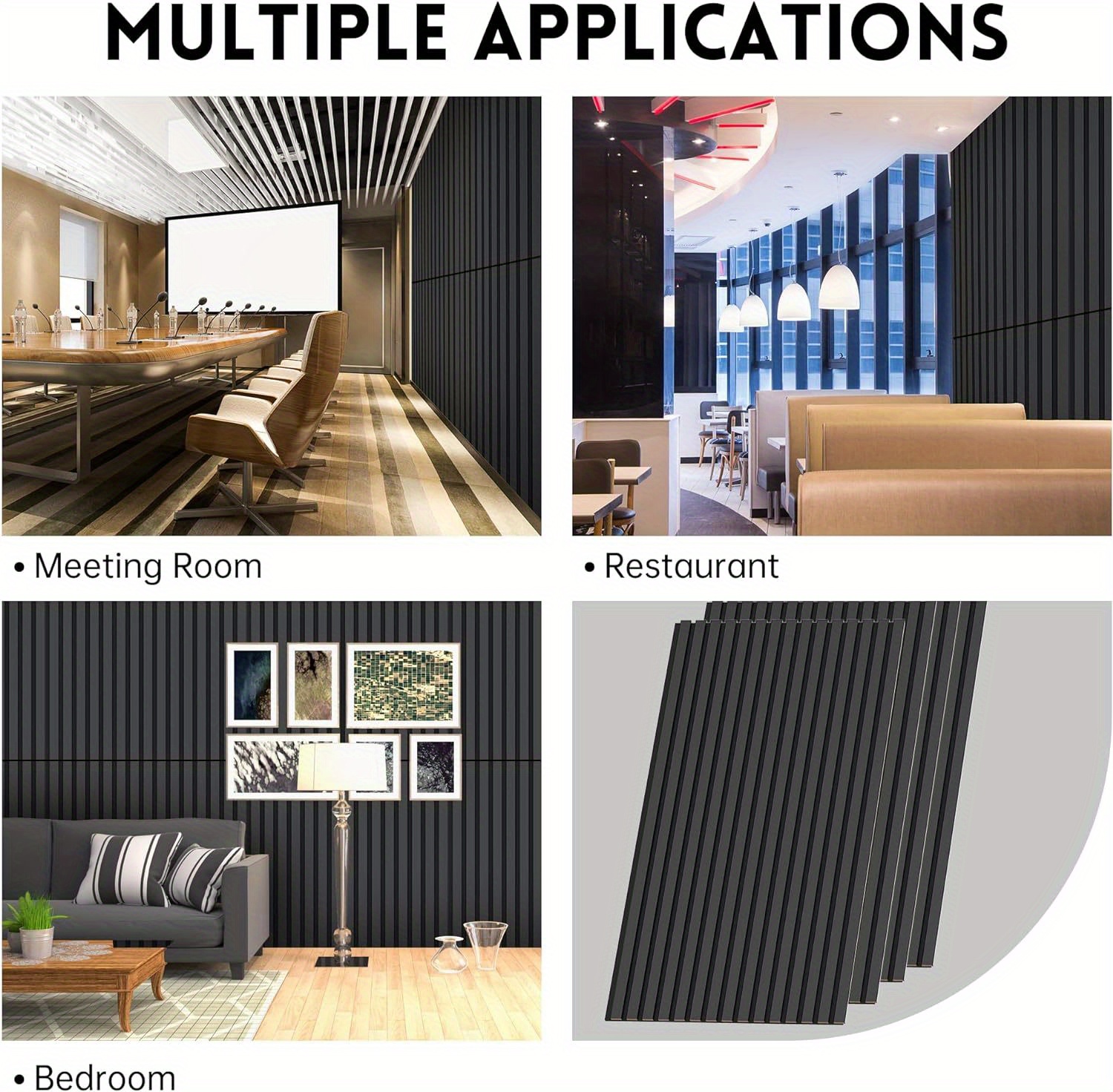 Sharkwoods Wood Slat Wall Panel Wood Wall Panels Sound - Temu