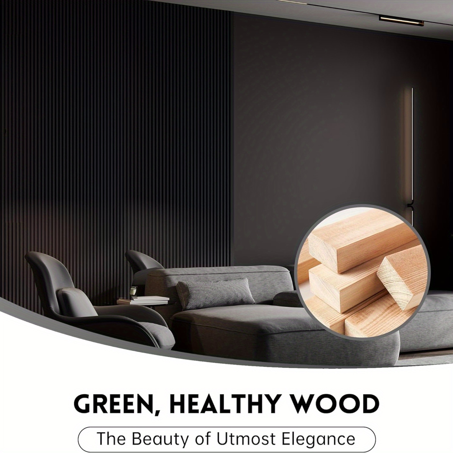 Sharkwoods Wood Panels For Wall And Ceiling, 94.5"×11" Wall Panels For ...