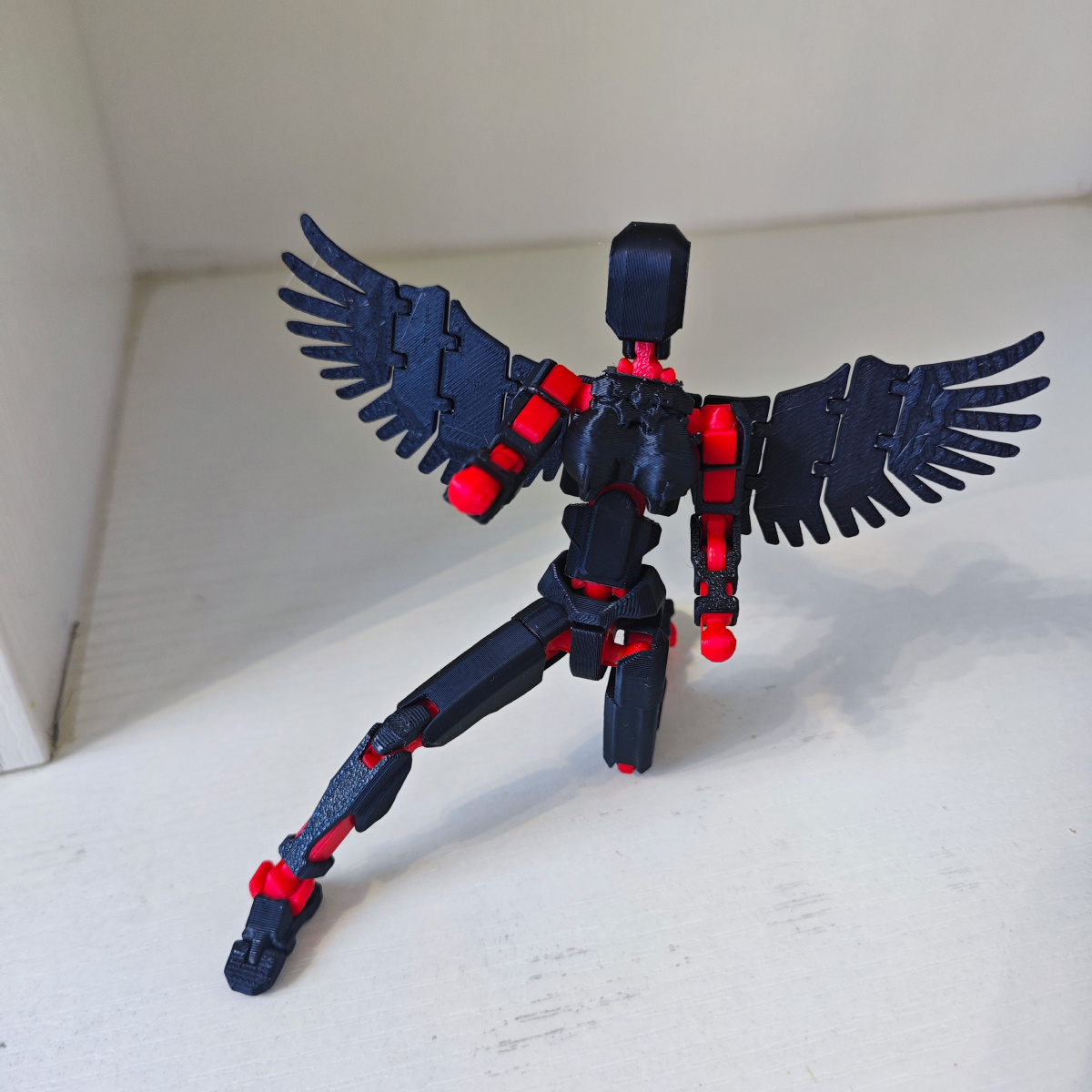 Fully Articulated Angel Soldier Manikin Action Figure Toy With Wings ...