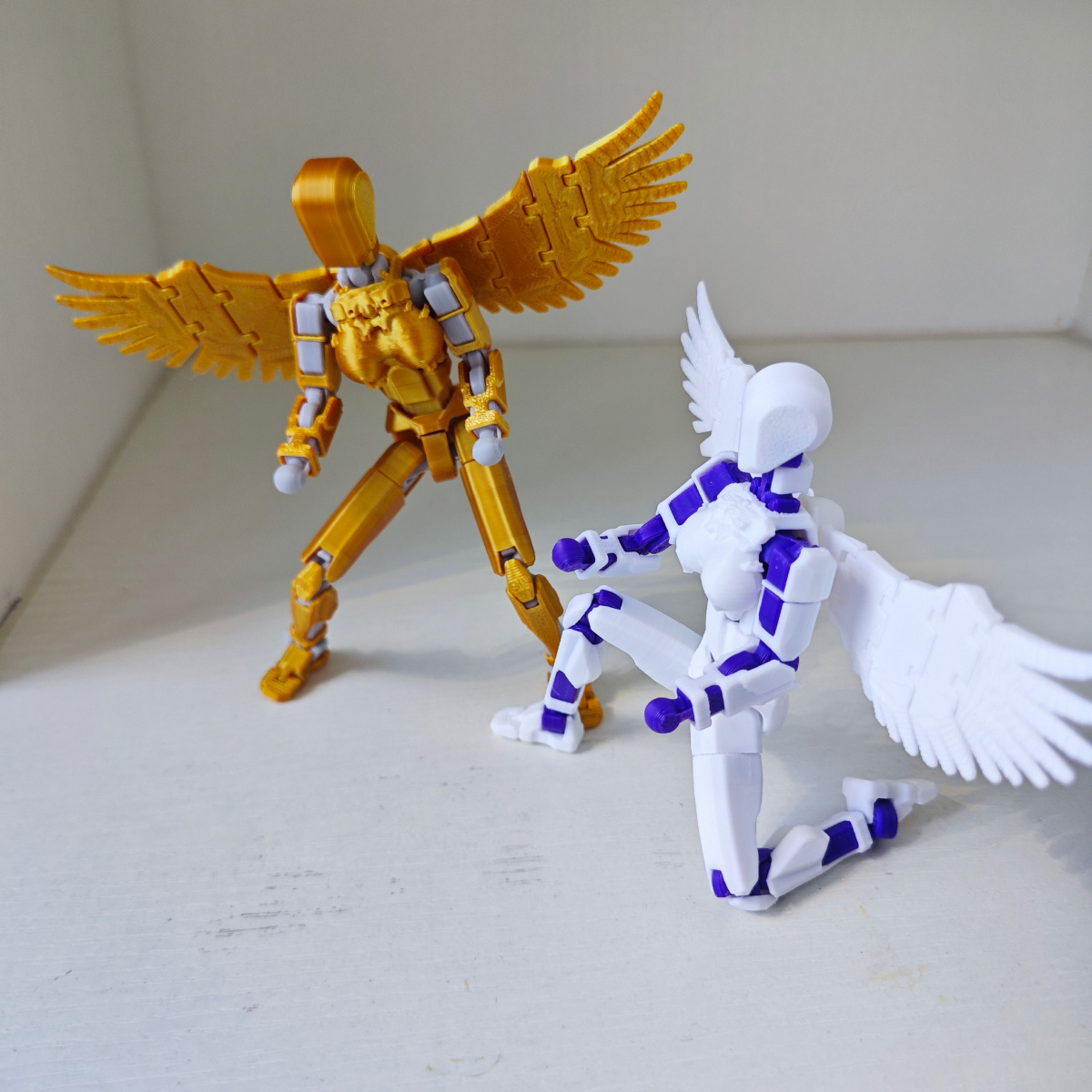 Fully Articulated Angel Soldier Manikin Action Figure Toy With Wings ...