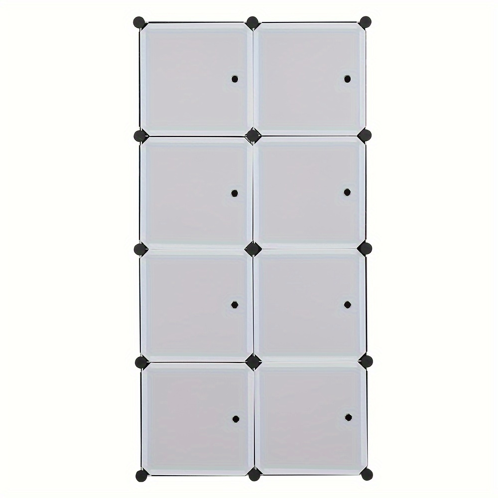 8 Cube Organizer Stackable Plastic Cube Storage Shelves - Temu