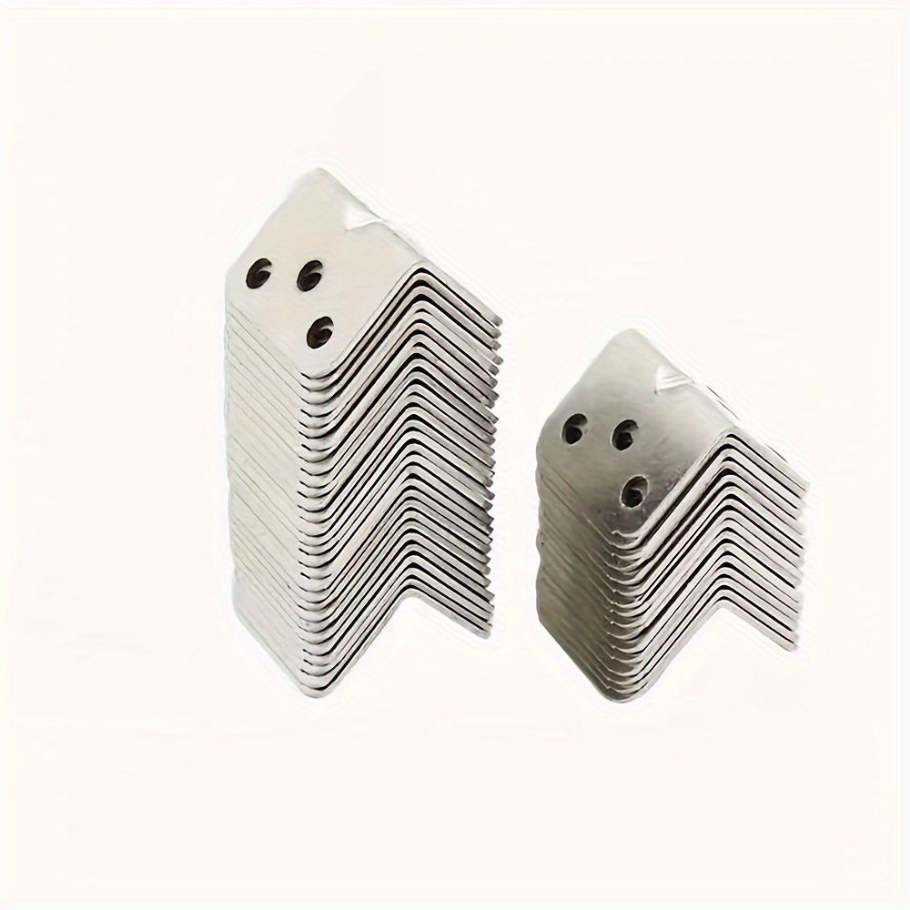 20-pack High Hardness 90° Stainless Steel Angle Brackets - Durable Six ...