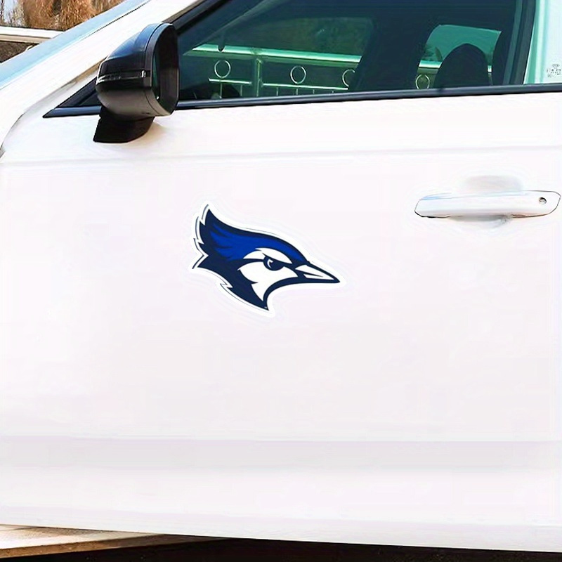 Vinyl Cartoon Blue Jay Bird Car Decal, Matte Finish, Irregular Shape ...