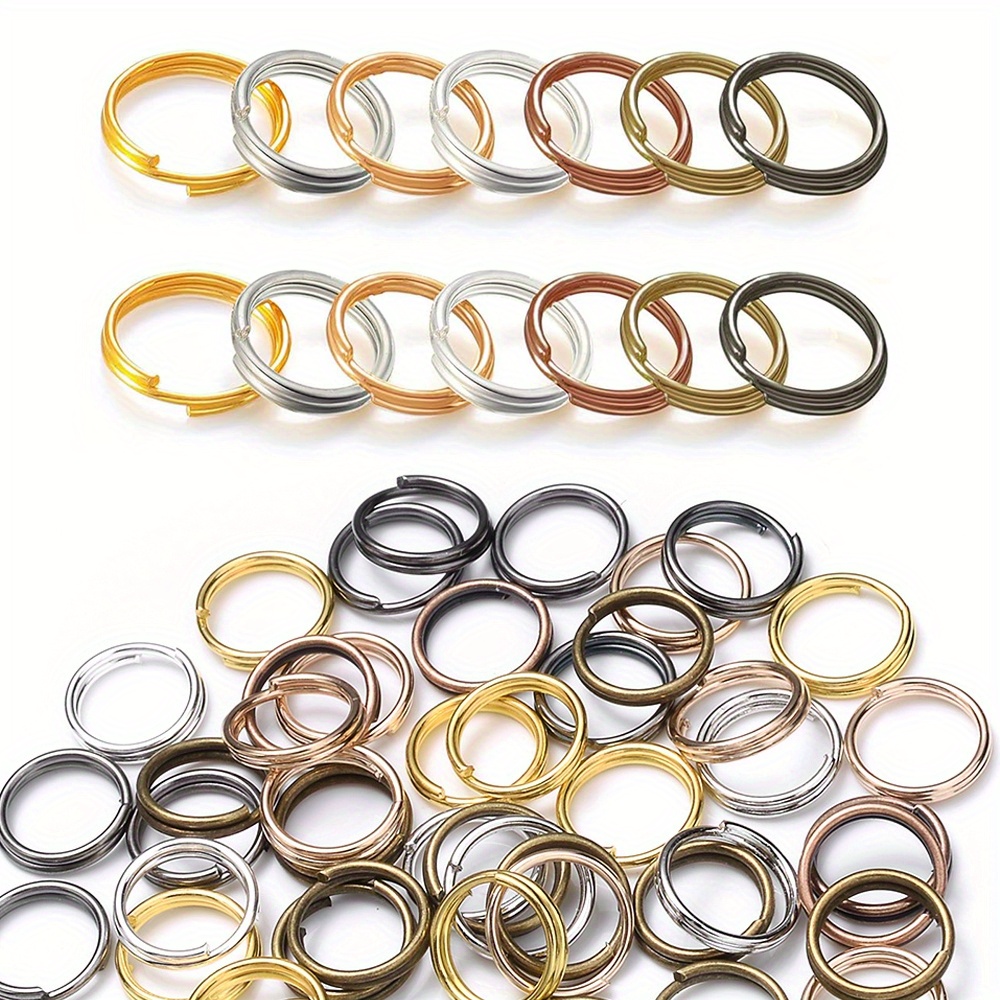 Alloy Split Rings 4 20mm Double Closed Jump Rings for Keychain Bracelet Necklace Making Jewelry Connectors and Charms Clasps