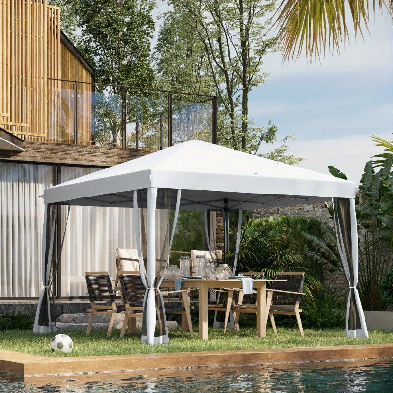 10 #39 X10 #39 Canopy Tentwith Net instant Gazebo Ez - Temu