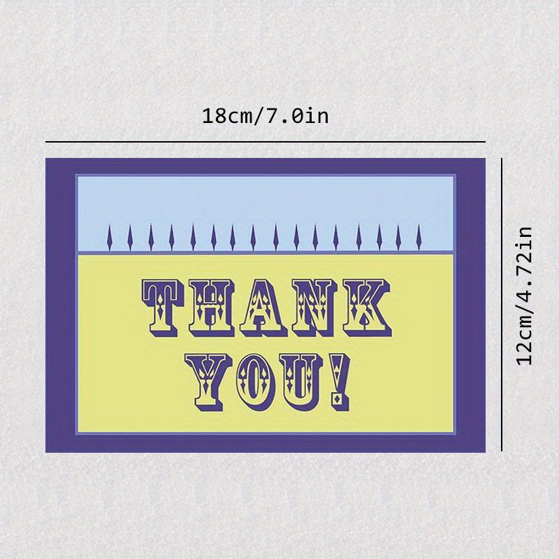 Thank Card Background In Picture Blue Yellow A Row - Temu