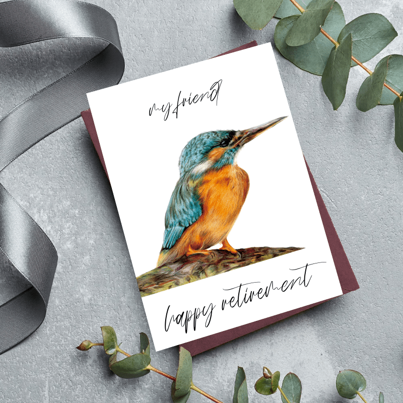 Retirement Card Brightly Colored Birds Happy Retirement Give - Temu ...