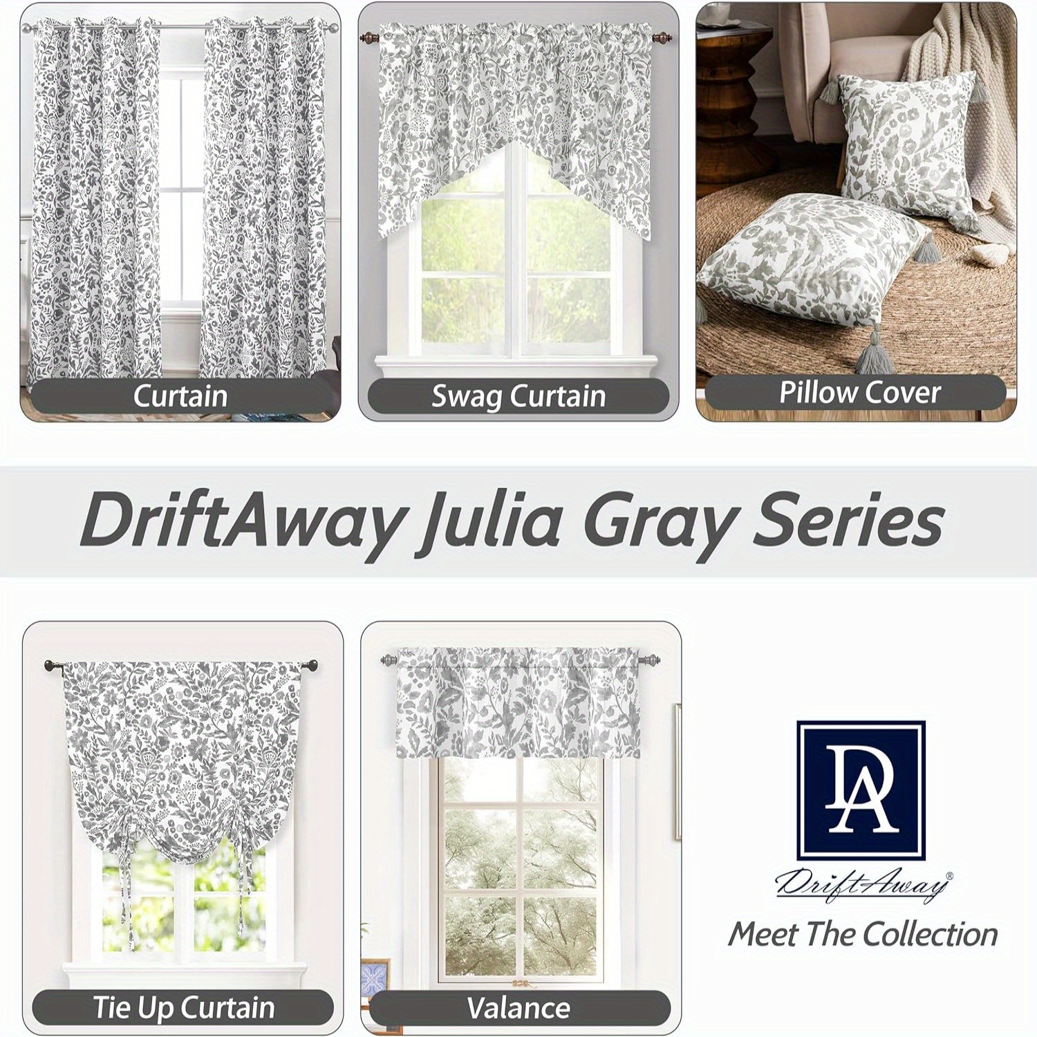 Watercolor Blooming Flower Floral Lined Thermal Insulated Window ...