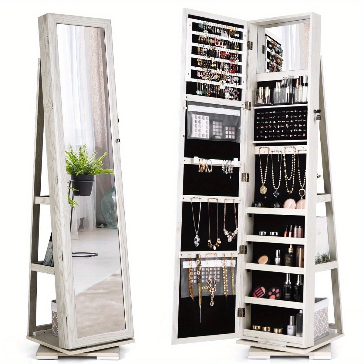 Mirrored jewelry closet store