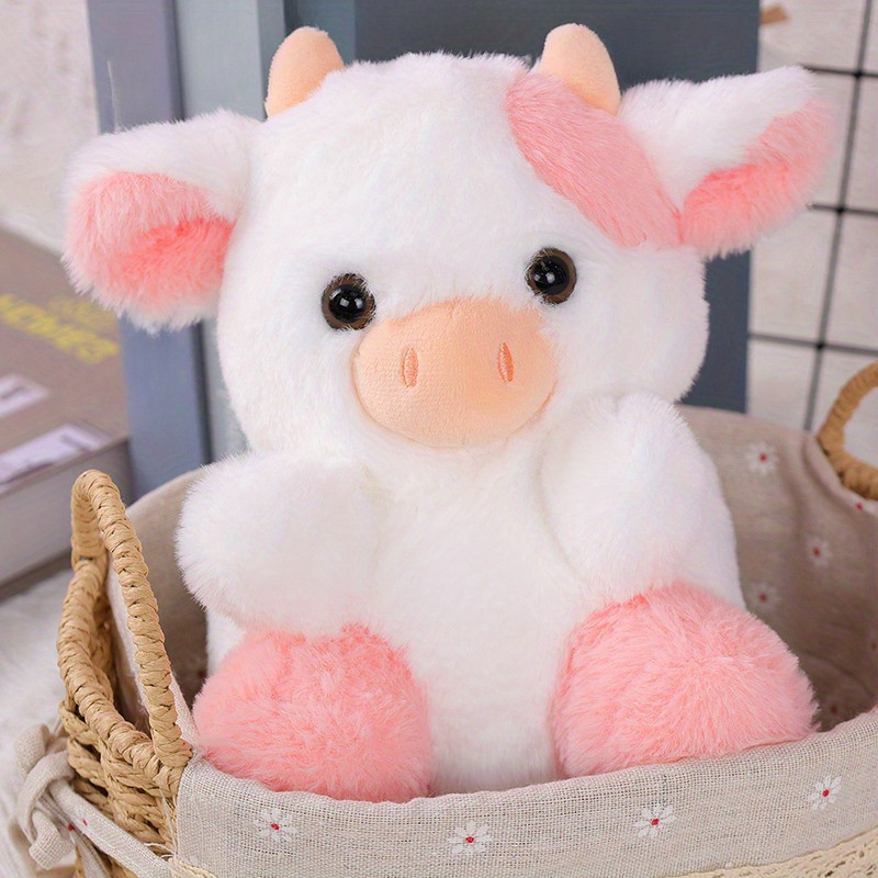 soft plush toy cute strawberry cow stuffed animal Temu