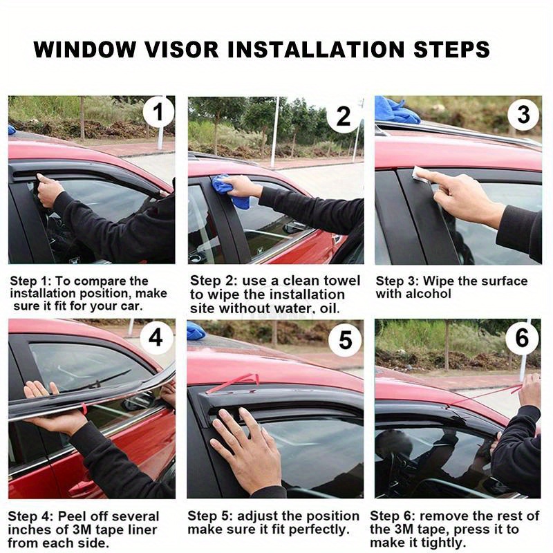 Car Window Visor for Ford Wiltrak T7 T8 XL XLT PX PX2 PX3 2012 2013 2014 2015 2016 2017 2018 2019 2020 2021 Weathershields G